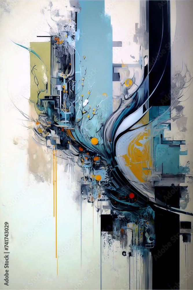 Illustrated with vibrant colors and captured in a contemporary art ...