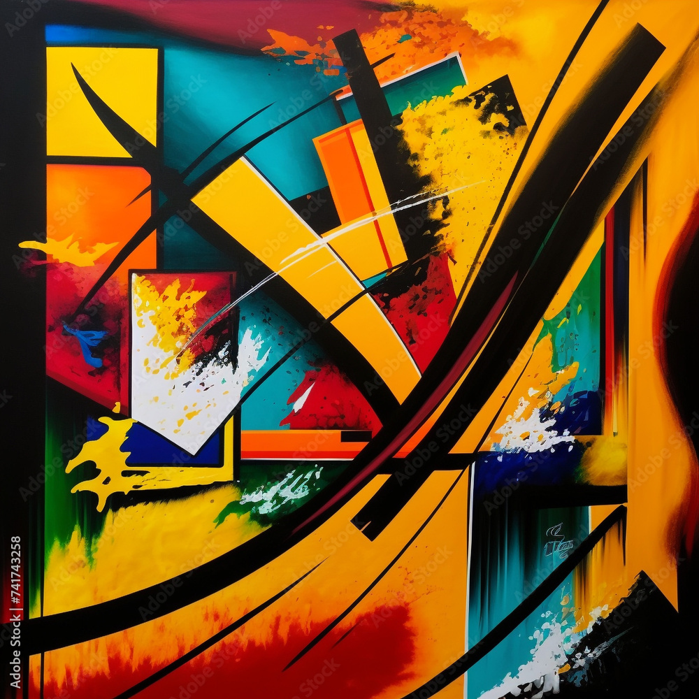 ภาพประกอบสต็อก Illustrated with vibrant colors and captured in a ...