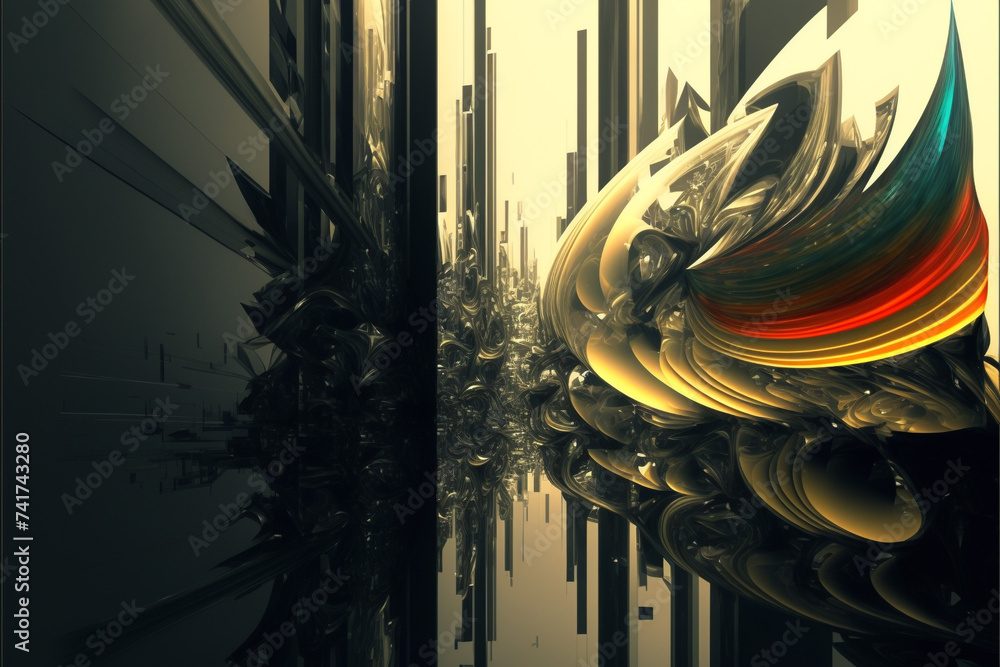 Illustrated with vibrant colors and captured in a contemporary art ...