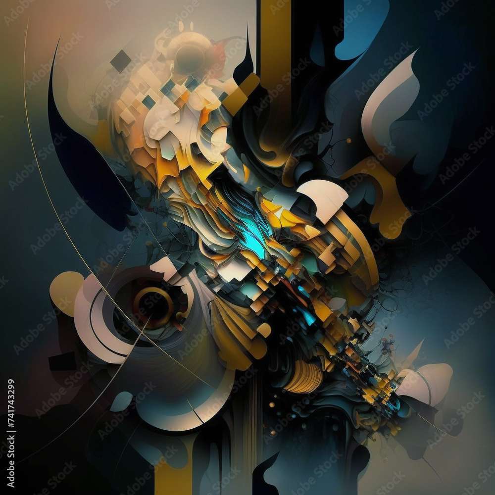 Illustrated with vibrant colors and captured in a contemporary art ...