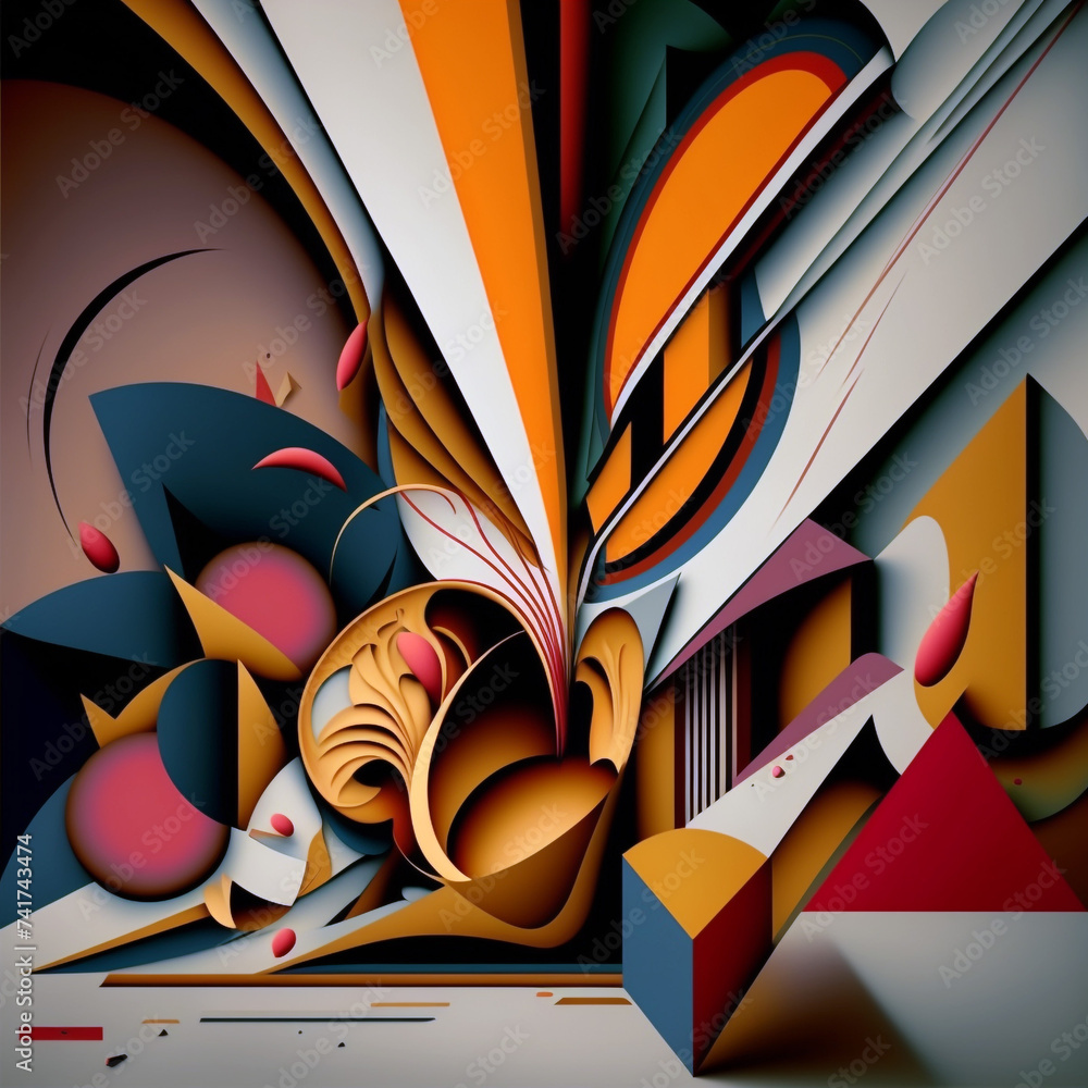 Illustrated with vibrant colors and captured in a contemporary art ...