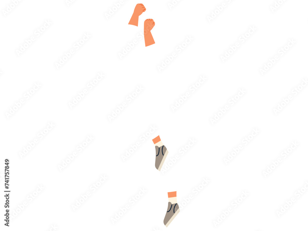 Body part vector illustration. The anatomical position serves as ...