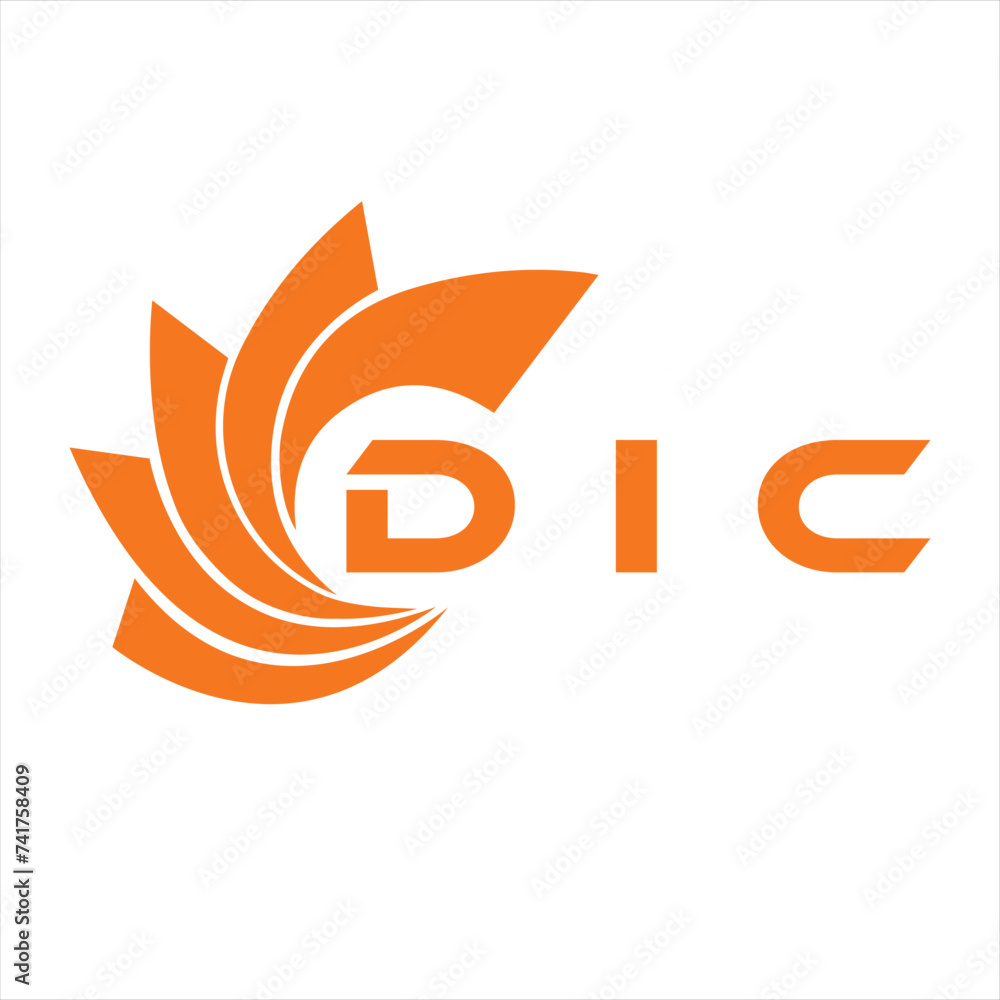 DIC letter design. DIC letter technology logo design on a white ...