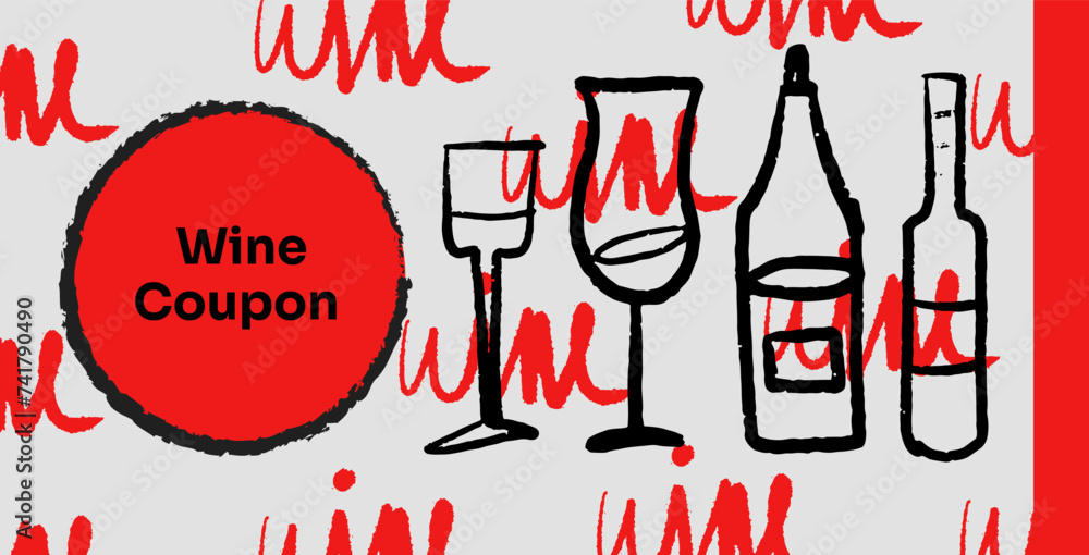 Isolated vector set of wine and alcoholic beverage glasses and tumblers ...