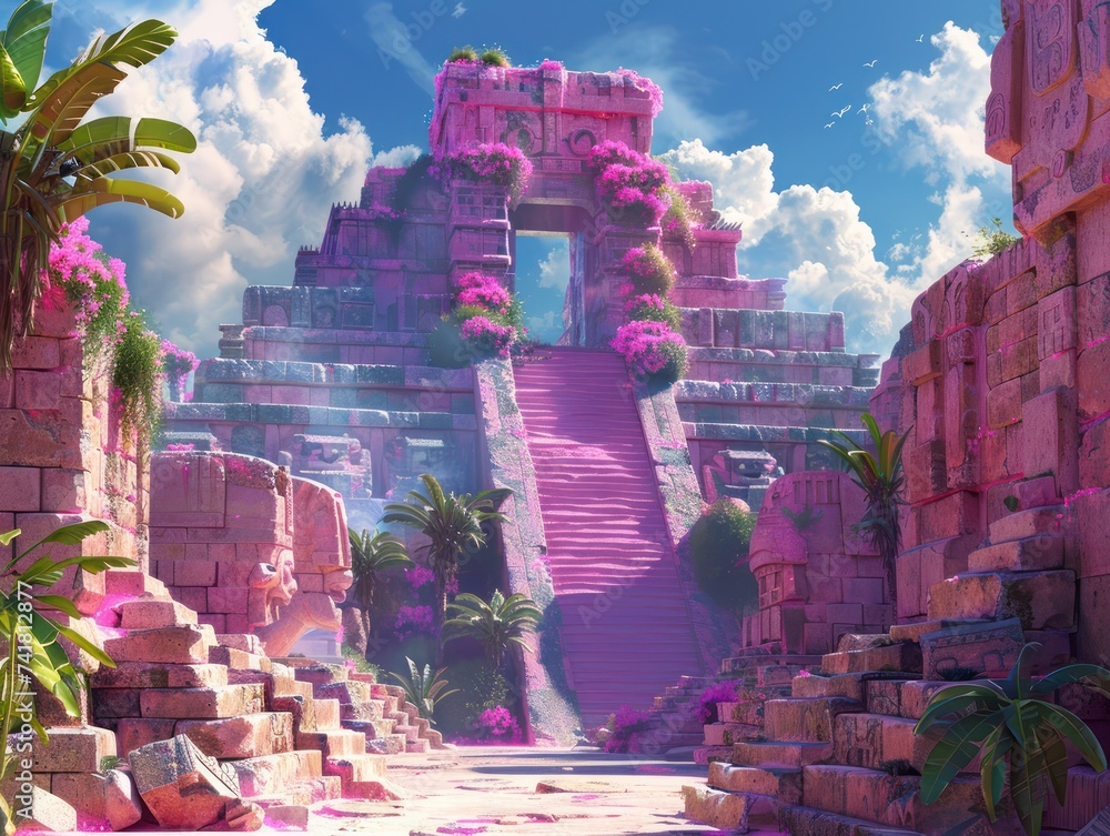 Animated scenes of Mayan civilization where sorcery and 3D printing ...