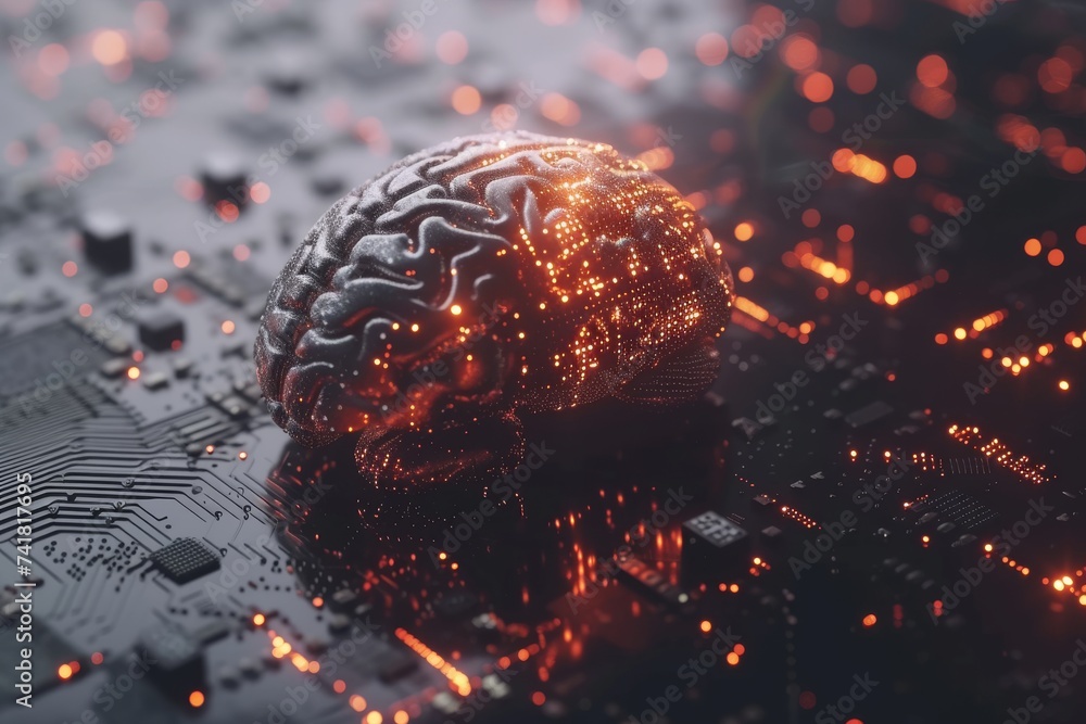 AI Brain Chip brain connectivity and consciousness. Artificial ...