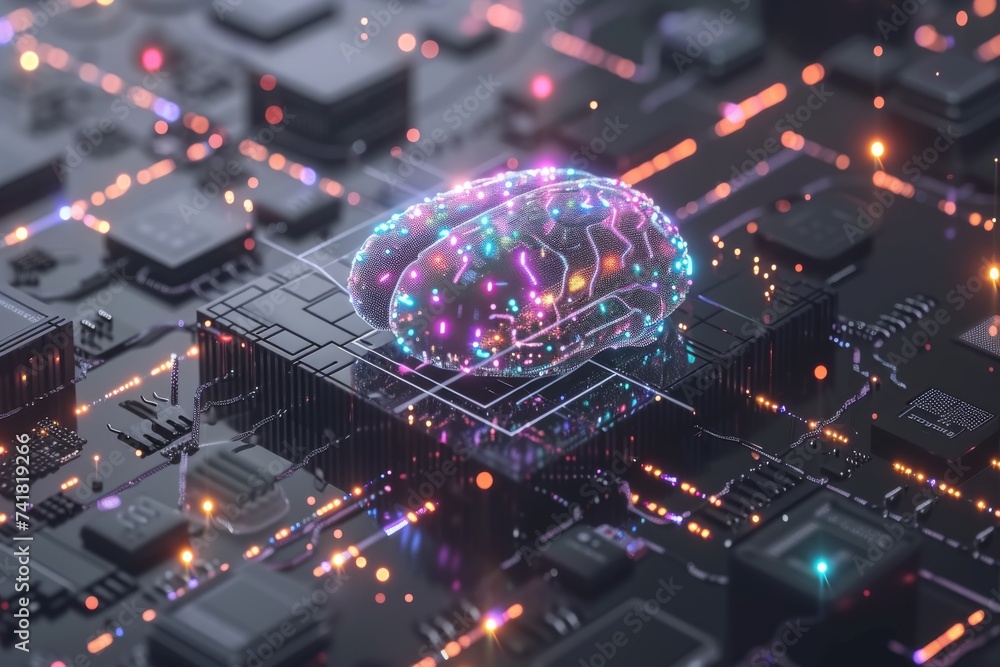 AI Brain Chip ux. Artificial Intelligence health information exchange ...