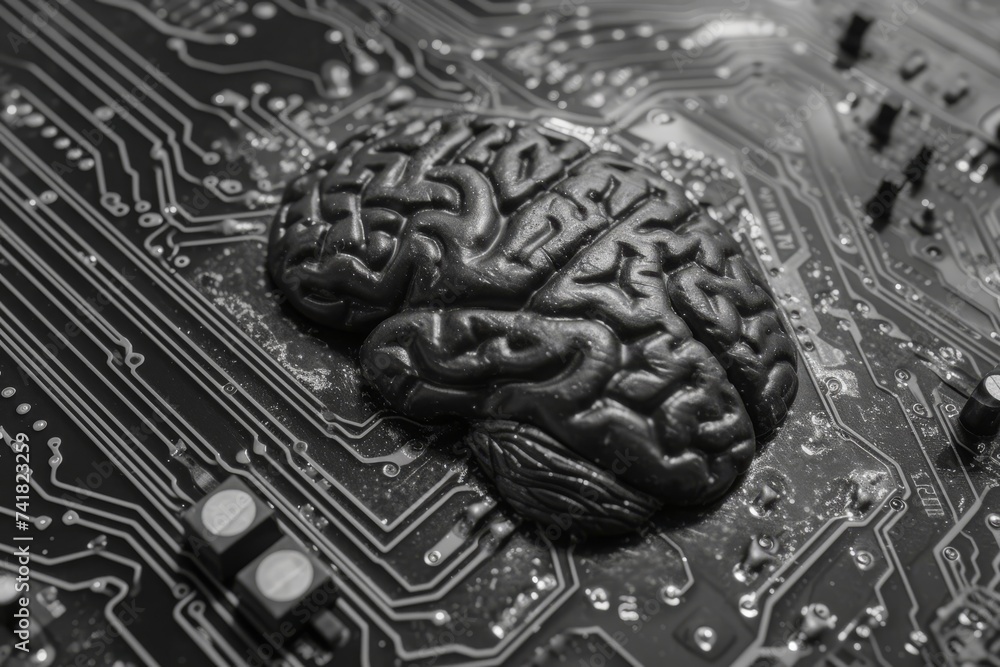 AI Brain Chip data processing challenges. Artificial Intelligence dhcp server mind neurological ...