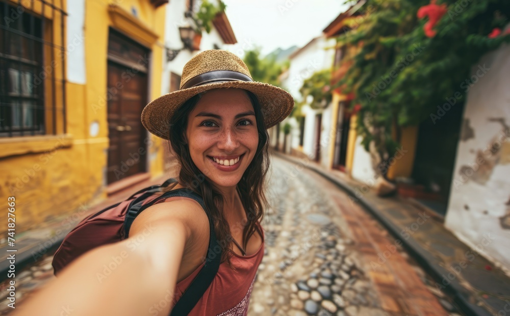 Street Style Tour in Cordoba: Influencer Woman Embarks on a Trendy ...