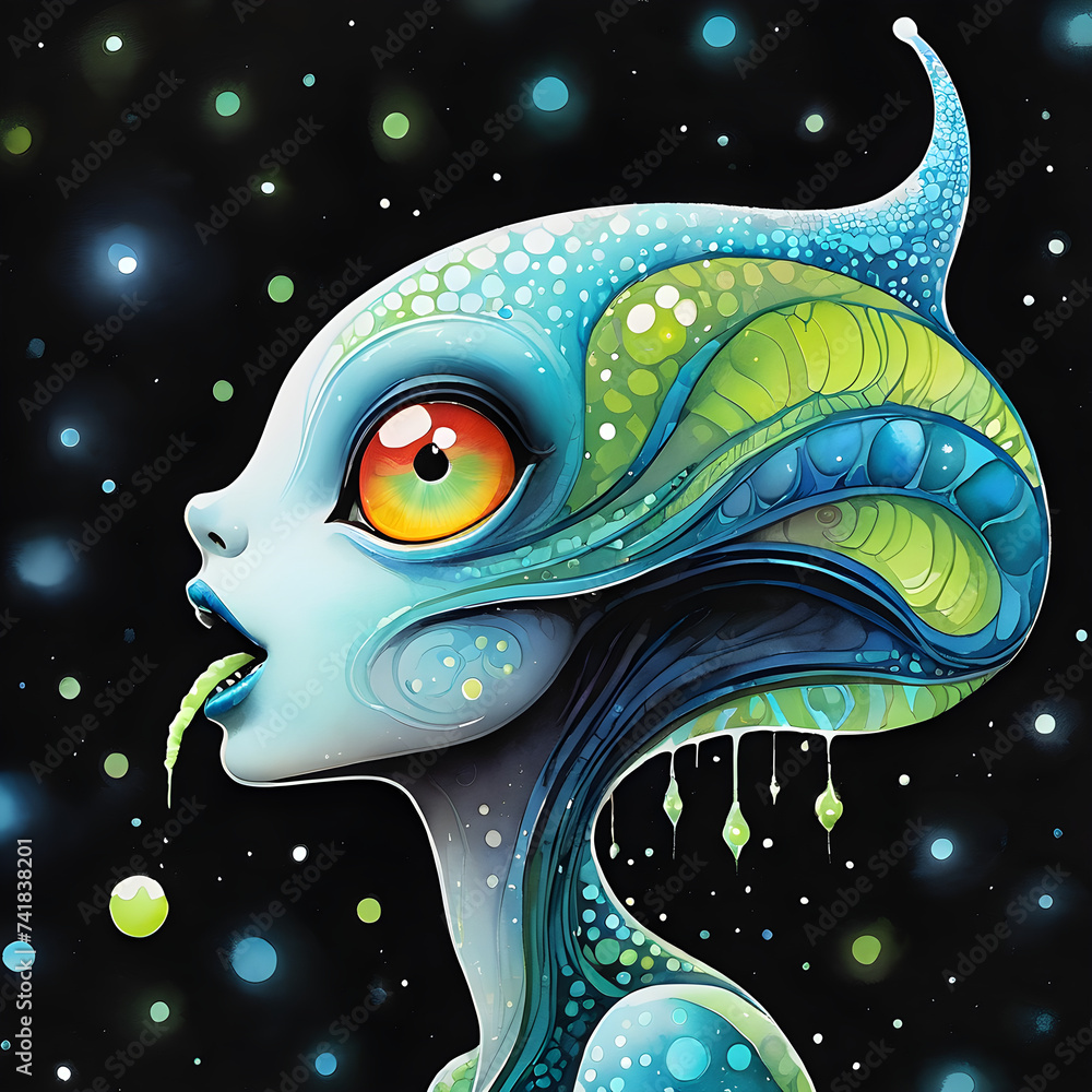 Meet Zog, the most adorable alien you’ll ever see. His side profile is ...
