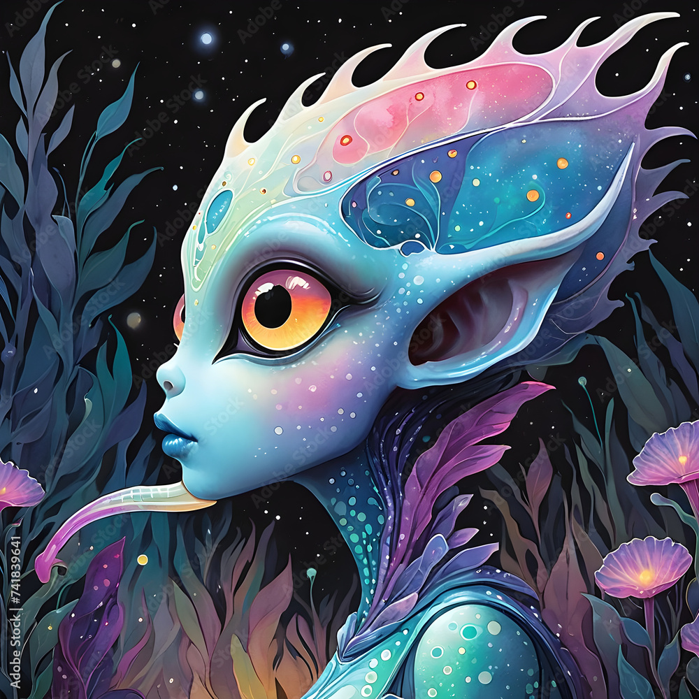 Meet Zog, the most adorable alien you’ll ever see. His side profile is ...