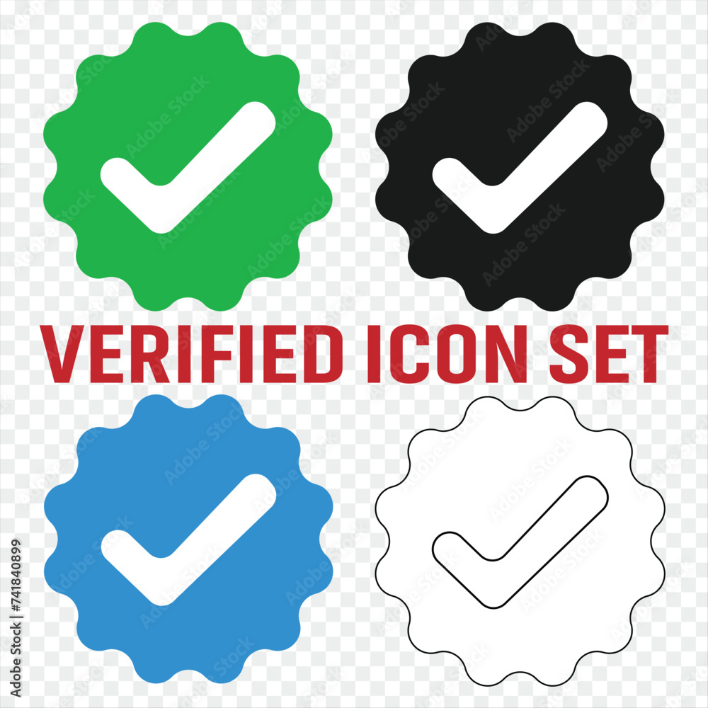 Checkmark sign. Verified symbol. Approval done element collection ... Checkmark sign. Verified symbol. Approval done element collection ...