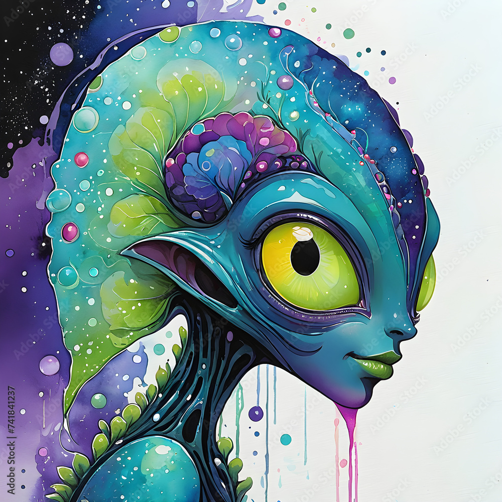 Meet Zog, the most adorable alien you’ll ever see. His side profile is ...