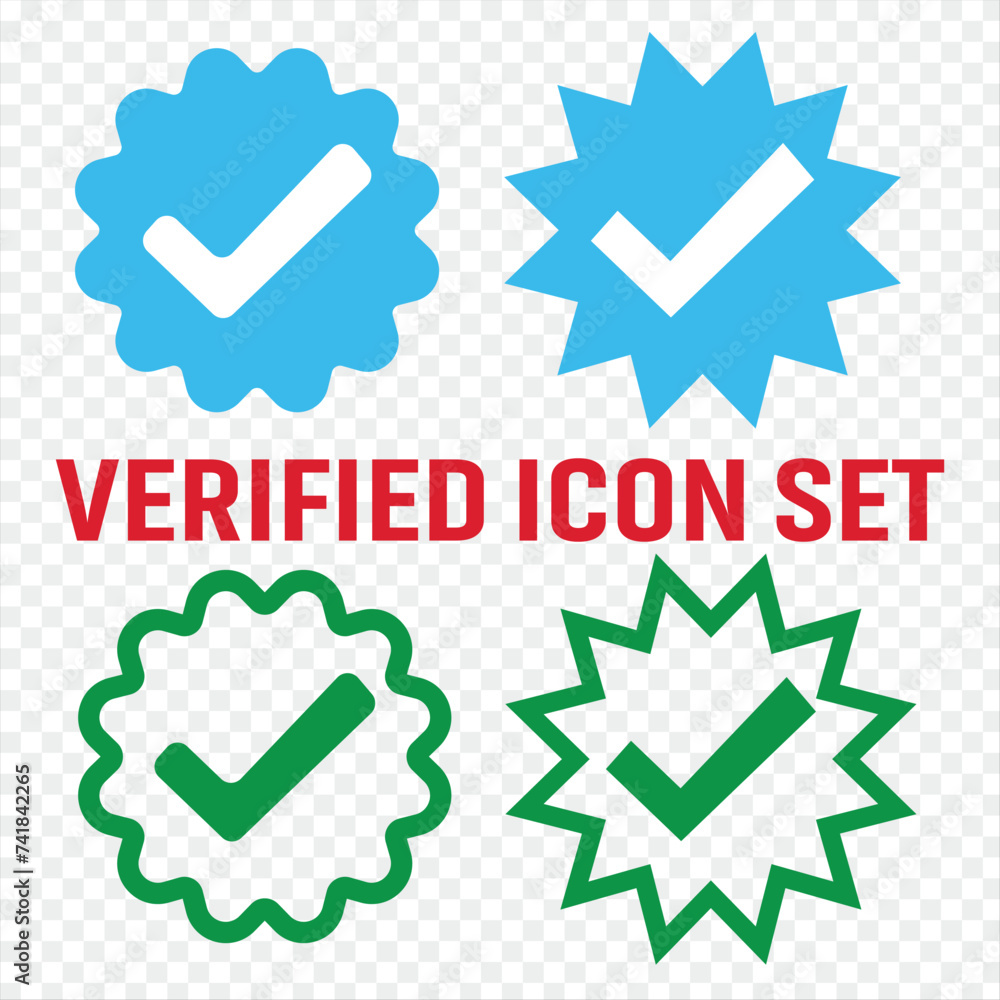Verification - Guaranteed stamp or verified badge. Blue verified social ...