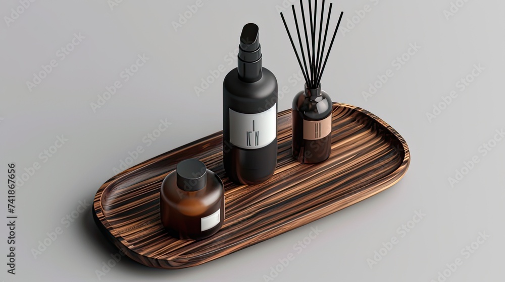 details of the unbranded room spray and reed diffuser, including the ...