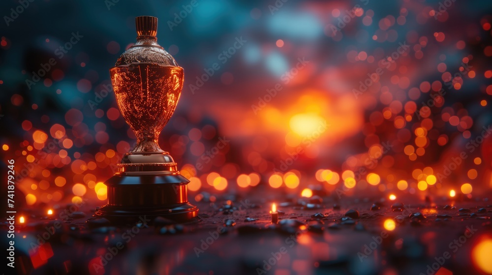 winner trophy at a film festival, their passion and creativity honored ...
