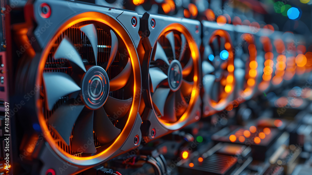 cd and dvd 3D wallpaper, Modern GPU graphic card with some cooling fans ...