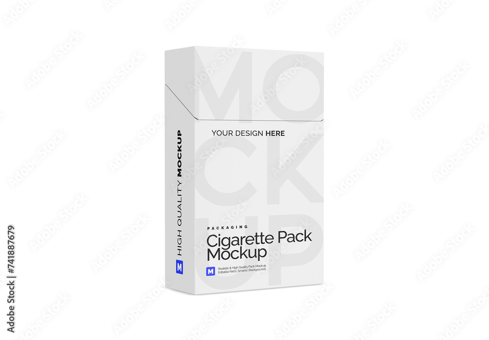 Cigarette Pack Mockup Stock Template | Adobe Stock