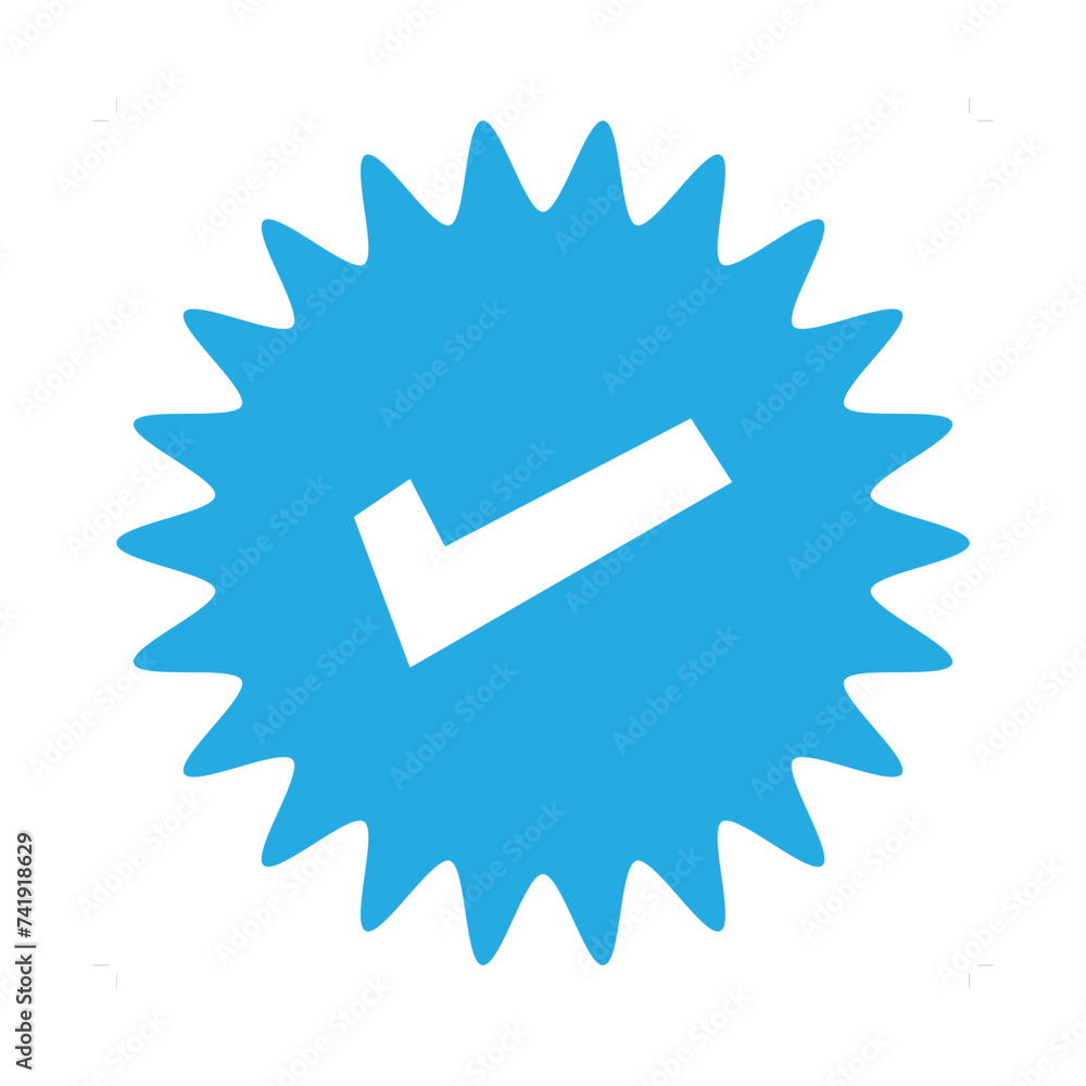 Approved icon. Profile Verification. Accept badge. Quality icon. Check ...