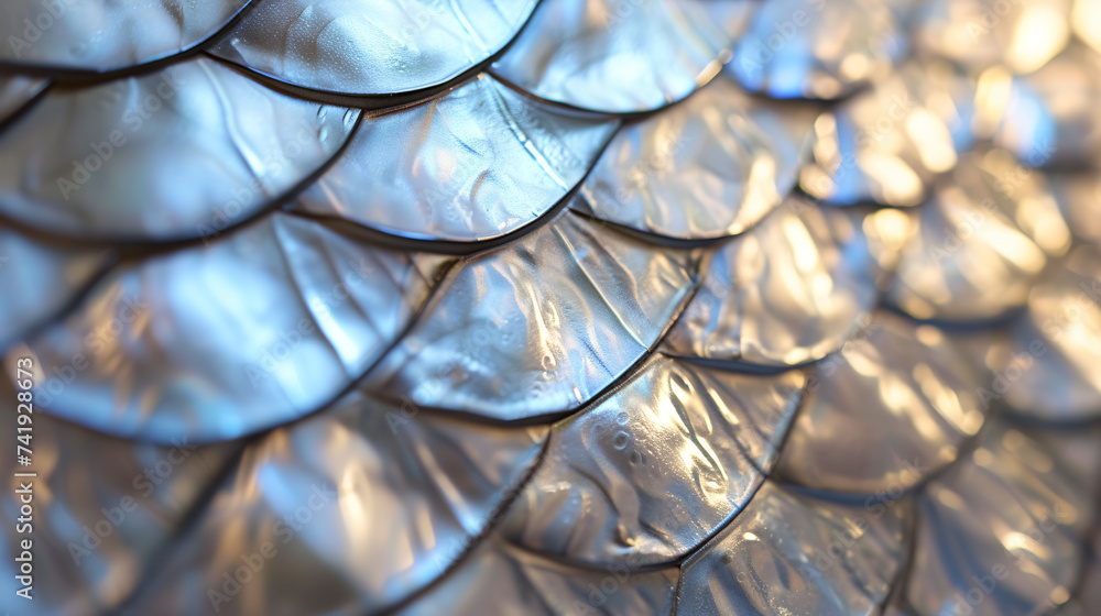 An exquisite silverfish scales texture that captures the essence of ...