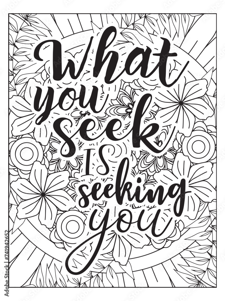 Motivational quotes coloring page. Inspirational quotes coloring page ...