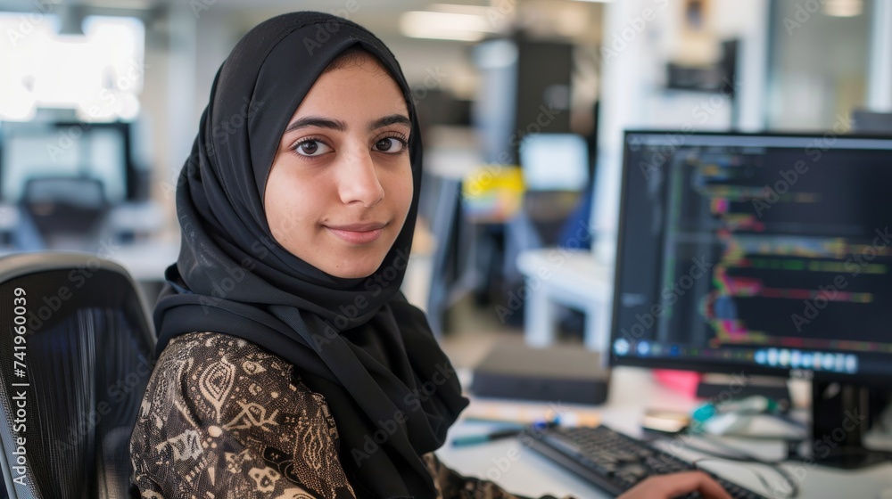 A determined muslim woman breaks barriers and embraces modern ...