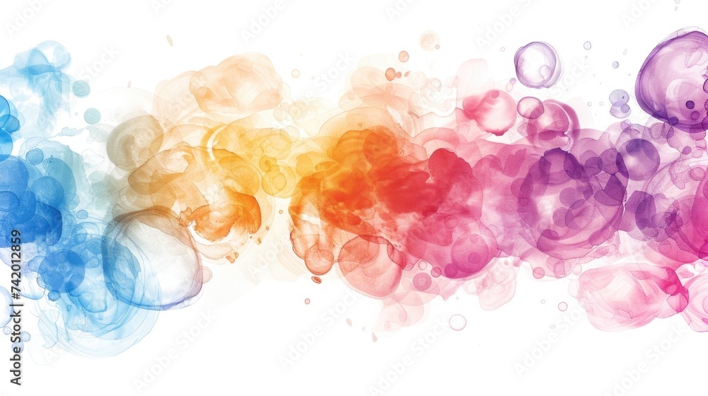 Colorful Bubbles and Balloons Abstract Wallpaper: A Vibrant Spectrum of ...