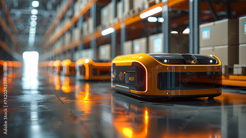 Autonomous robot delivery in warehouses with 5g wireless connection ...