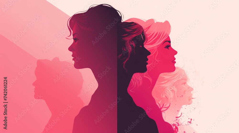 women of different ethnicities and cultures side by side together ...
