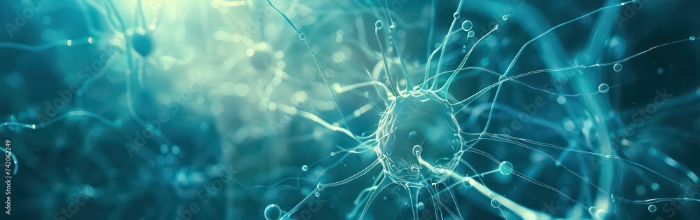 bio medicine science, a body cell shapes, blurry lens flare, with ...