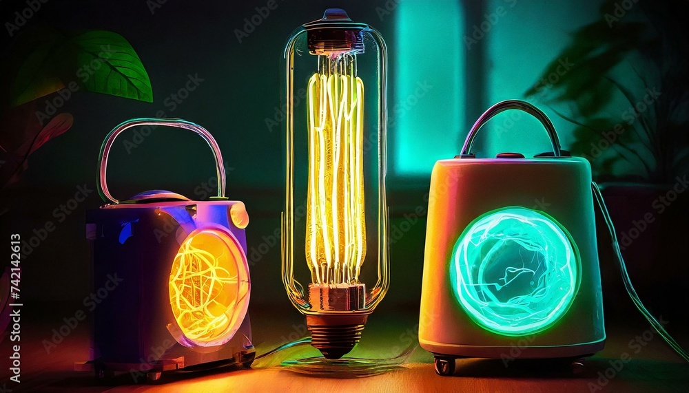 energy efficiency concept showcasing a modern LED lighting, and energy ...