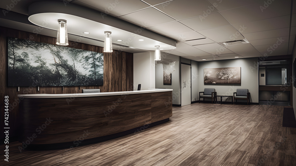 Exceptional composition and lighting define the hospital corridor and ... Exceptional composition and lighting define the hospital corridor and ...
