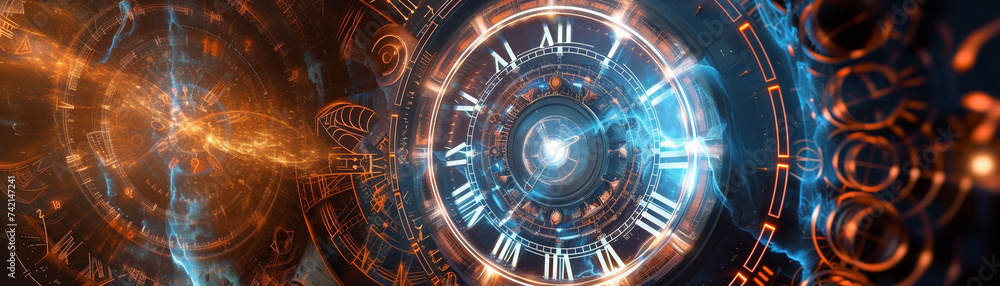 Illustrate the interplay between time travel and technology within an ...