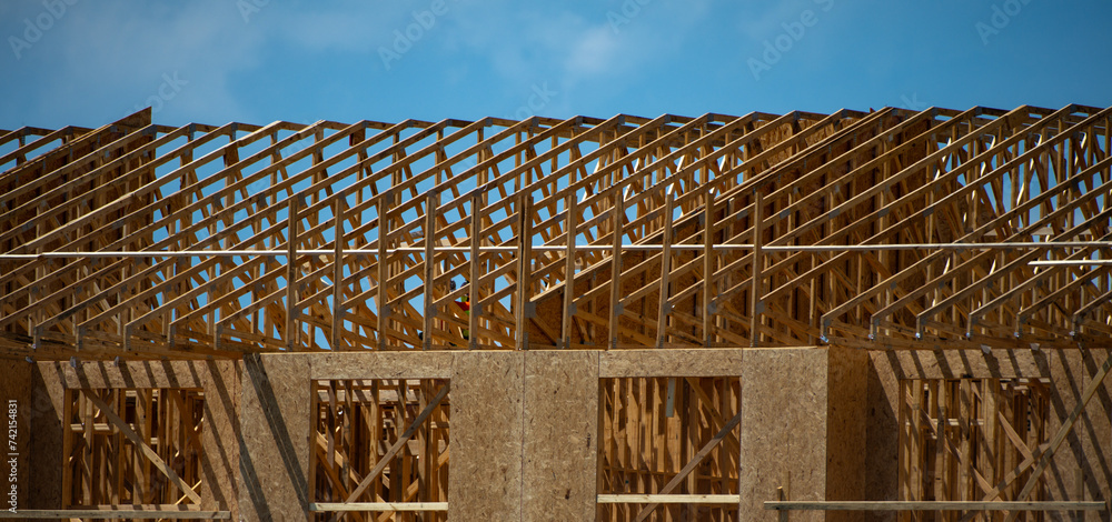 Timber Frame House with OSB Sheathing. Timber Frame House. New Timber ...