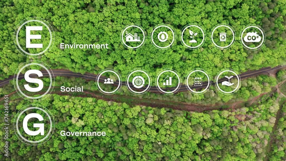 ESG environmental social governance. Investment business concept. ESG ...