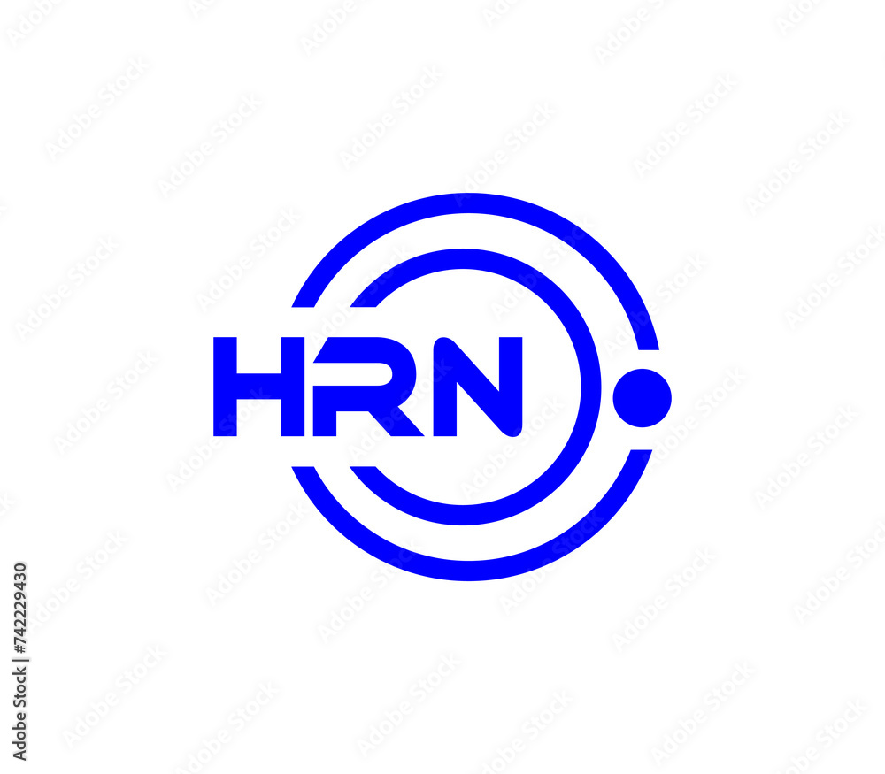 HRN logo. HRN Simple letter. HRN letter logo design. minimal HRN logo ...