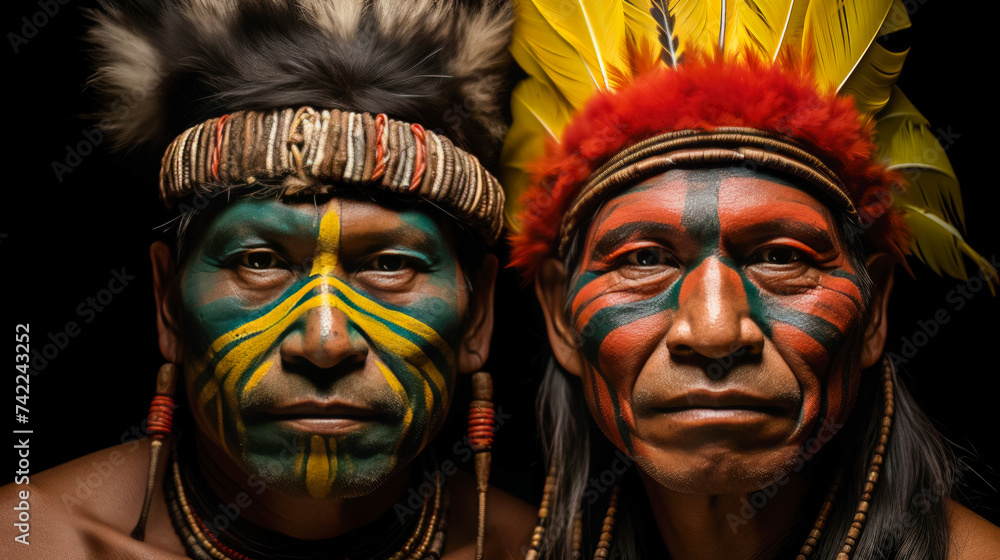 The portraits of indigenous tribes in the Amazon rainforest capture ...