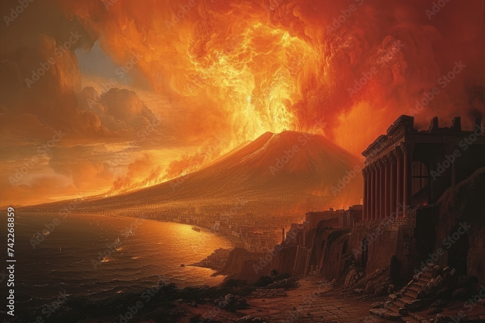 Pompeii tragedy: a haunting portrayal of the volcanic eruption's chaos ...