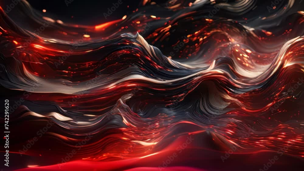 Background animation video of abstract, fluid-like formation with a ...