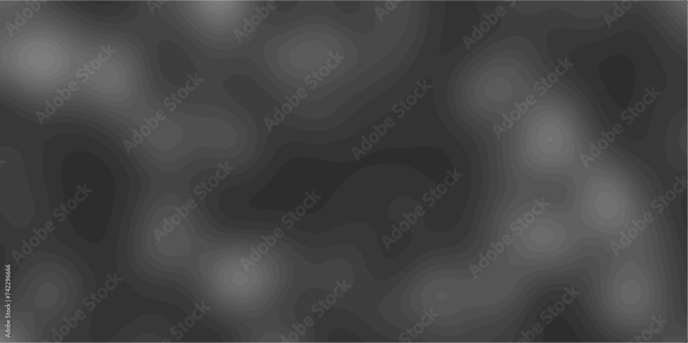 Gray Stylized topographic contour map. Geography scheme and terrain ...