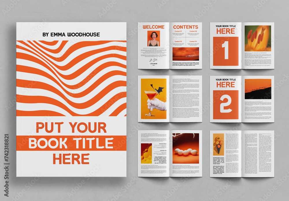 Book Layout Stock Template | Adobe Stock