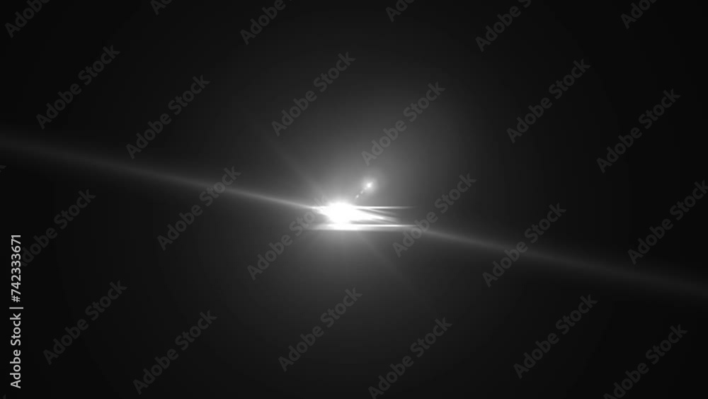 Optical lens flares light streaks shine ray flickering sun motion ...