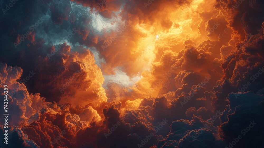 Explore the crystallized echoes of a digital thunderstorm, where ...