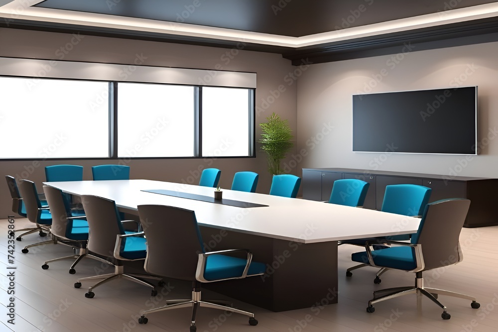 conference room with chairs Stock Illustration | Adobe Stock