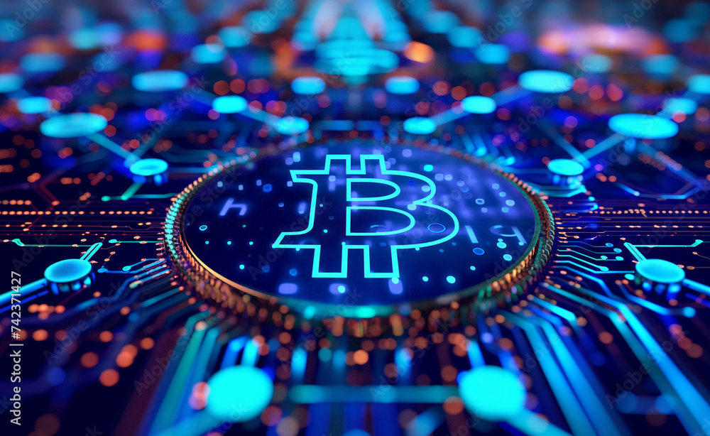 Cryptographic Foundations: Blockchain Banner with Proof of Work and Staking Validation Blocks ...