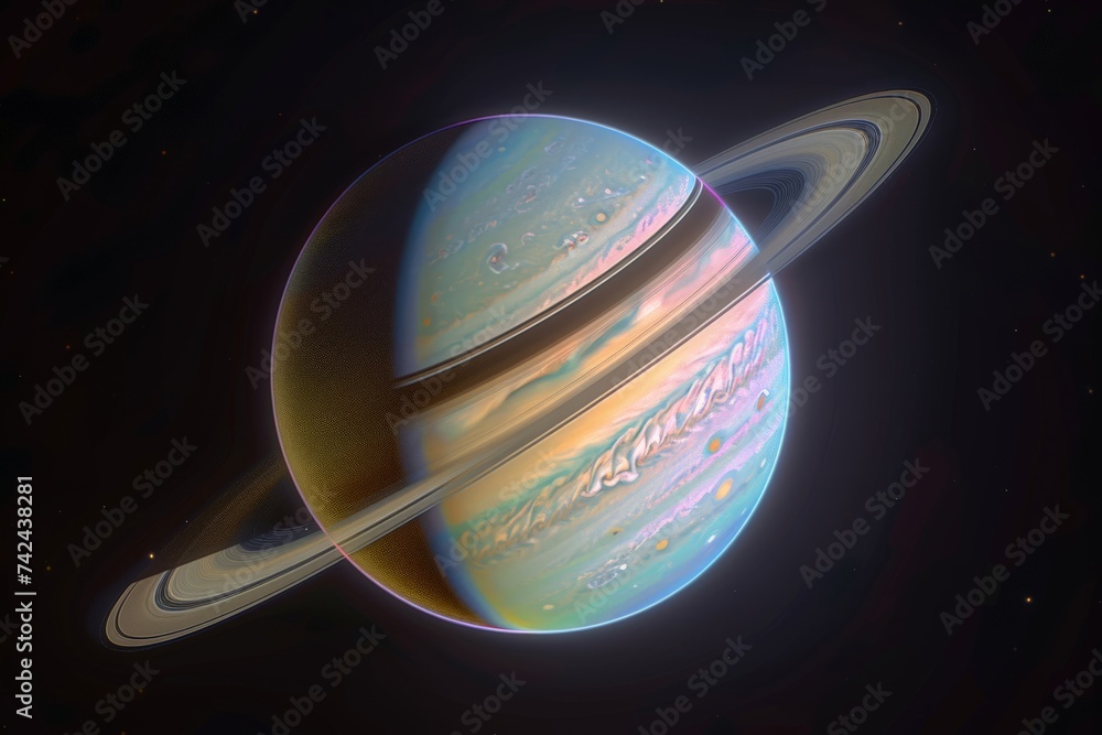 Uranus during its equinox, when its rings become directly edge-on to ...
