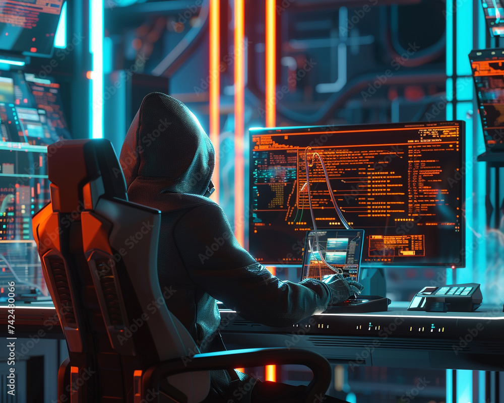 Foto de Produce a stunning 3D animation showcasing a hacker breaking ...