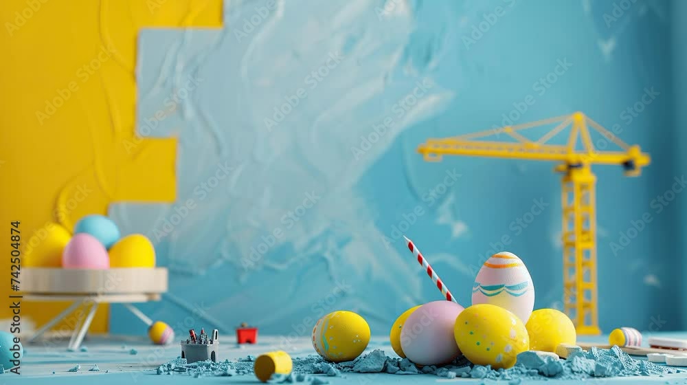 Happy Easter greeting video background for civil engineering academy ...