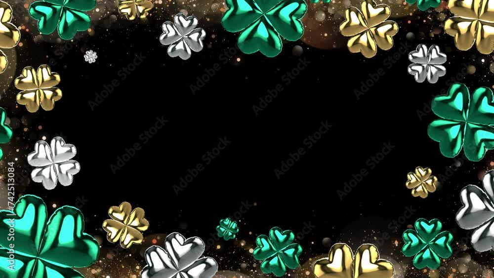 Vidéo Stock Clover Leaf Balloon Overlay. Clover leaf balloon overlay ...
