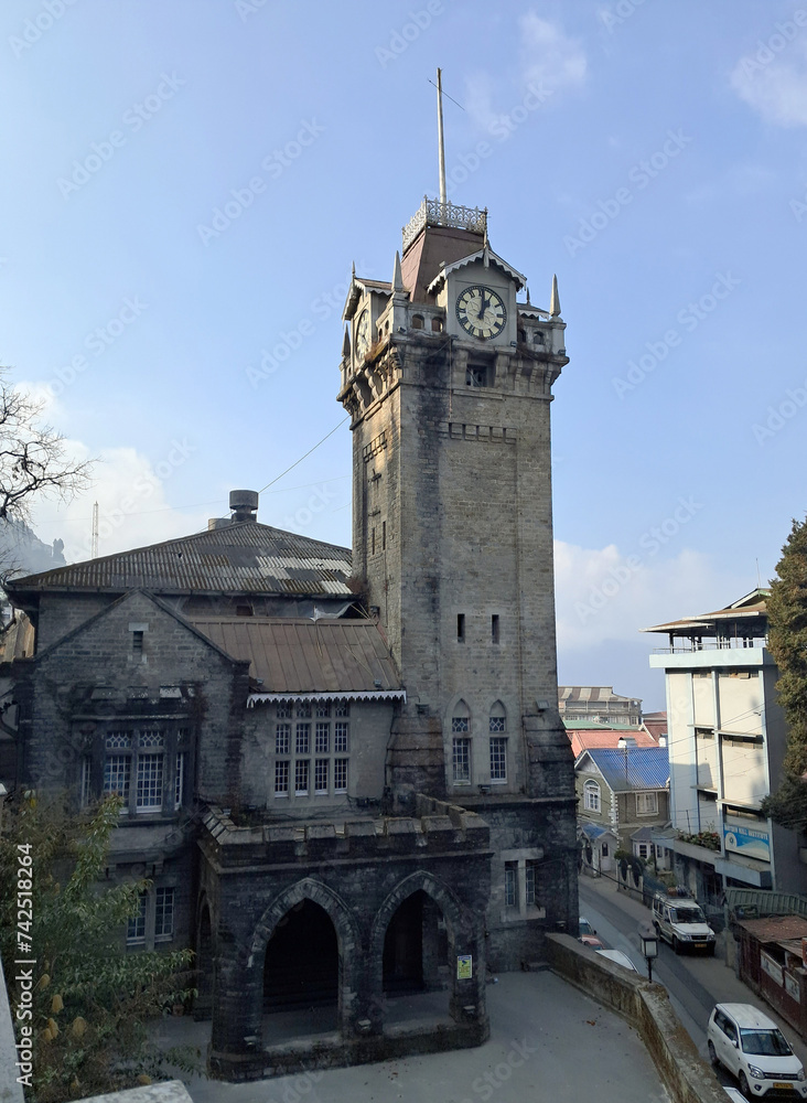 The heritage 100-foot-high stone Clock Tower still works in Darjeeling ...